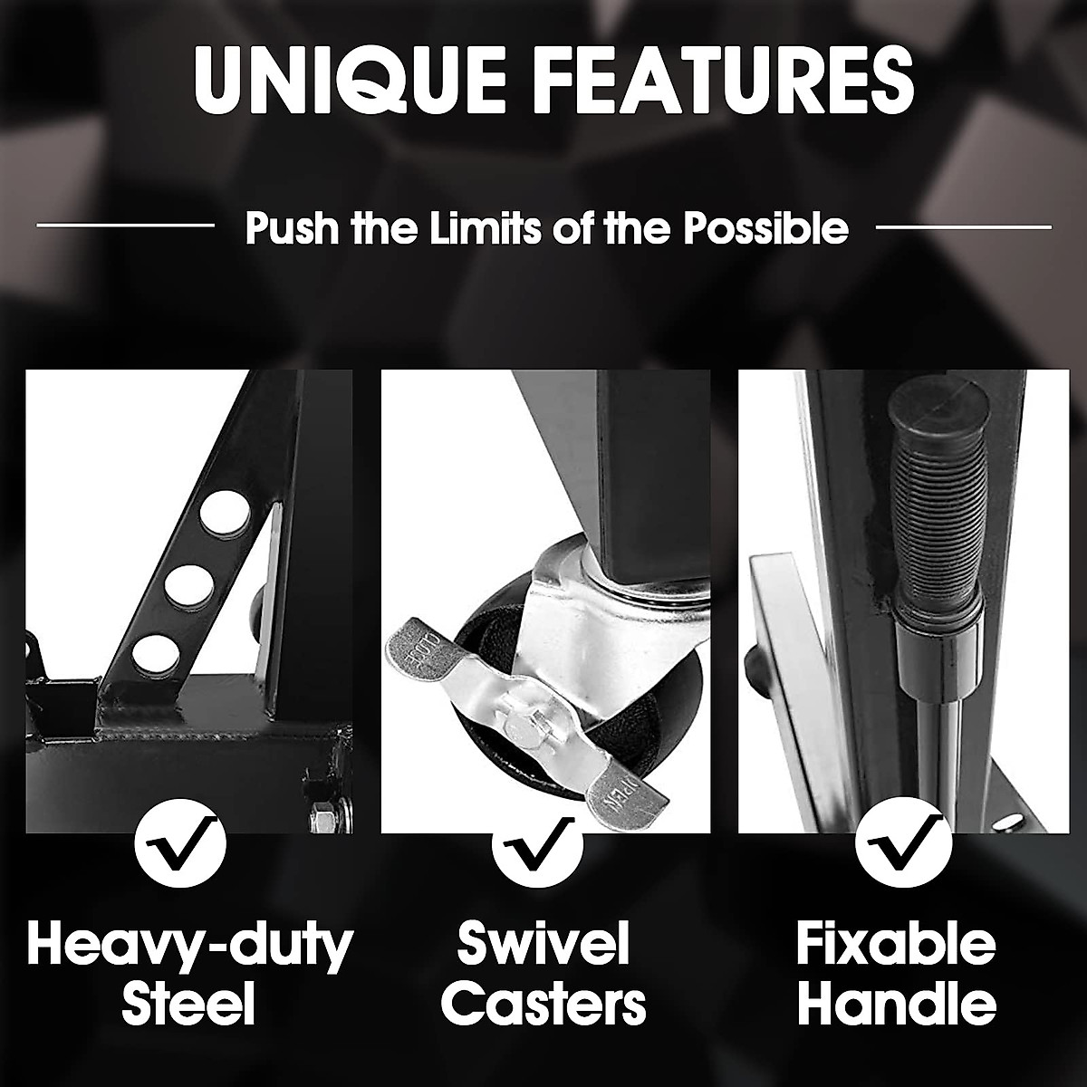 Torin AT26801B Steel Rotating Engine Stand with 360 Degree Rotating Head and Folding Frame: 3/4 Ton (1,500 lb) Capacity, Black