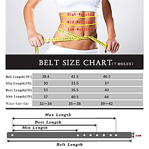 maikun 2 Pack Womens Belt Skinny PU Leather Belt, Thin Womens Belt 39.4''long, Black + Brown for waist size 32-34''