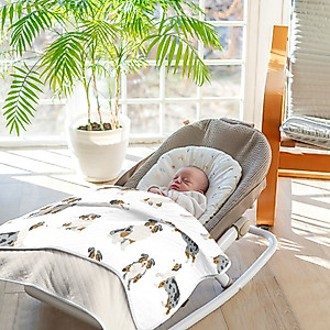 Ollabaky Australian Shepherd Dog Baby Blanket for Boys Girls Cotton Throw Blanket Swaddle Blanket for Crib Stroller Nursery Receiving Blanket Infant Toddler Unisex 30"x40"