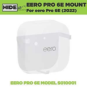 HIDEit Mounts EPro 6E Wall Mount for Eero Pro 6E Mesh Wi-Fi Router - American Company - Steel Wall Mount Compatible with Eero Pro 6E - Not Compatible with Eero Pro or Eero Pro 6