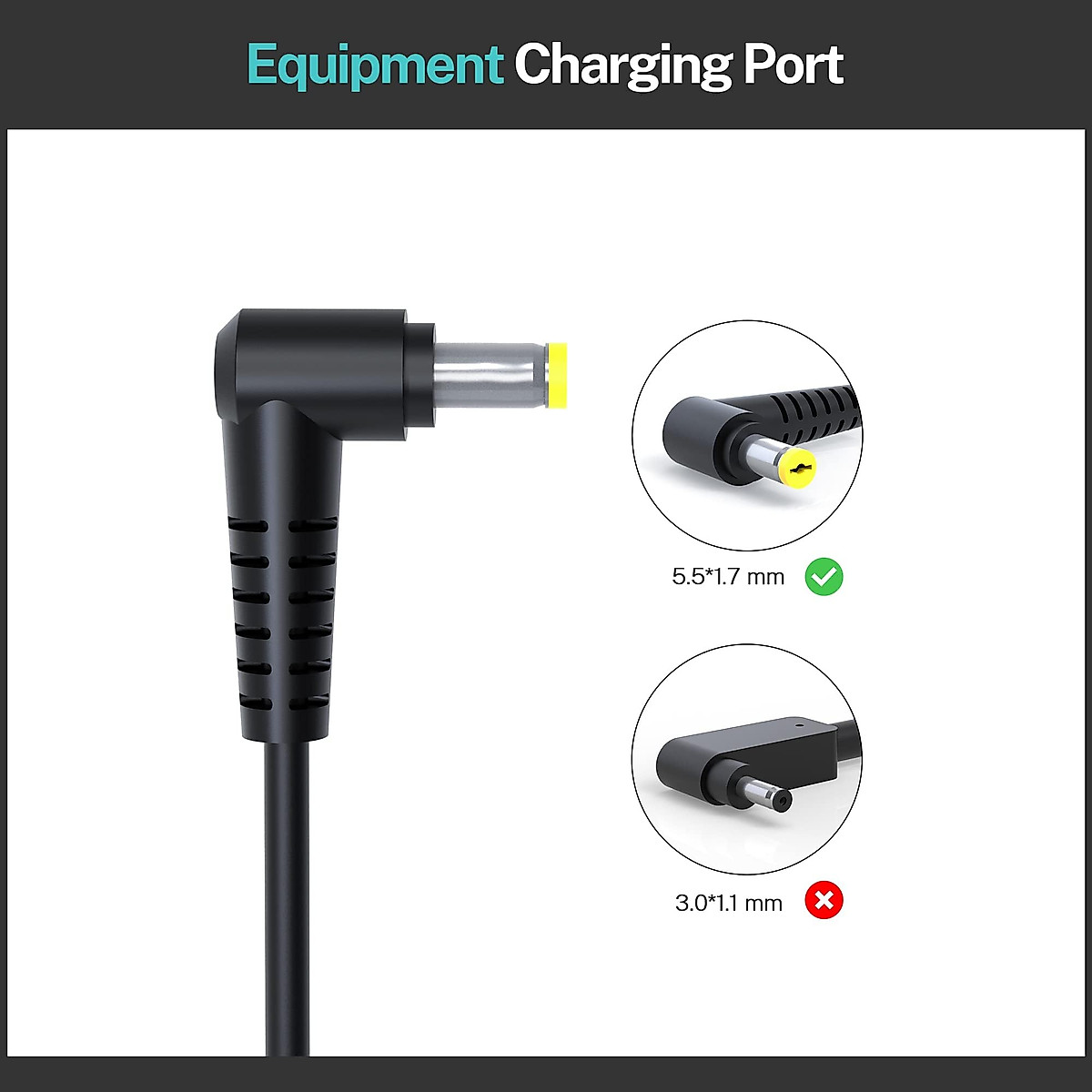 AC Charger Fit for Acer Aspire A515-51 A515-43-R19L A515-52 A515-52G A515-51G A515-52K N18C1 A515-51-58HD A515-51G-84SN A515-51G-53F6 N18W1 N19C1 CA24I-CN Laptop Adapter Power Supply Cord 5.5x1.7mm