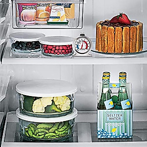 Refrigerator Thermometer, 2 Pack Fridge Thermometer Stainless Steel Freezer Thermometer with Red Indicator, Large Dial Thermometers for Freezers Monitoring Thermometer for Home, Kitchen, Restaurants