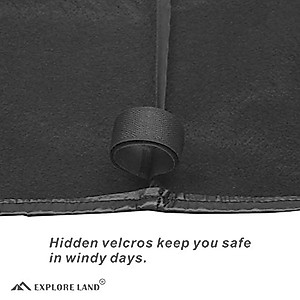 Explore Land Waterproof Electric Tongue Jack Cover, RV Power Tongue Trailer Jack Cover, Universal Camper Jack Cover Size 9L x 4W x 18H inch