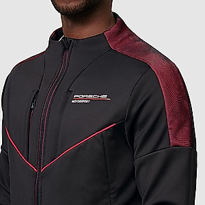 Fuel For Fans Porsche Motorsport Men's Fanwear Black Softshell Jacket