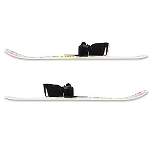 SOLA Winter Sports Kid's SLKS103 Beginner Snow Skis and Poles with Bindings Age 3-4 (Gaggle)