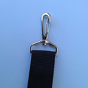 Meffort Inc Adjustable 55 Inch Soft Padded Shoulder Strap Replacement with Metal Hooks for Laptop Duffel Messenger Bag Camera Travel Case - Black