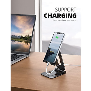 Lamicall Adjustable Phone Tablet Stand, Playstand for Switch, Foldable Desk Holder Dock, Compatible with iPad Mini, 9.7'' iPad Pro Air, Phone 12 Mini 11 Pro Xs Xs Max Xr X 8 7 6 6s Plus SE (4-10'')