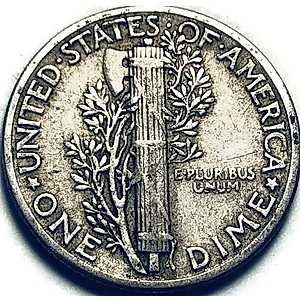 1944 P Mercury Silver Dime Seller Very Fine