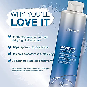 Joico Moisture Recovery Shampoo and Conditioner, 33.8 Fl Oz(Pack of 2)