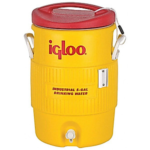 5 GAL Yellow/RED PLASTICIND. Cooler