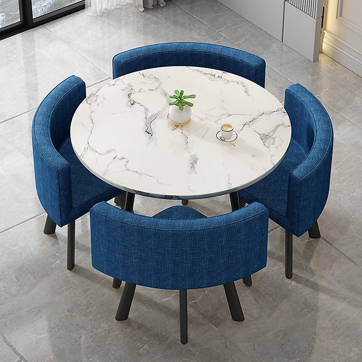 Office Reception Room Club Table, Table And Chair Set, Negotiation Table Sales Office Shops Meetings Small Round Tables, Nordic Negotiation Table And Chair, Business Conference Room Coffee Table ( Col