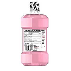 Listerine Total Care Alcohol-Free Anticavity Mouthwash, 6 Benefit Fluoride Mouthwash for Bad Breath and Enamel Strength, Fresh Mint Flavor, 1 L