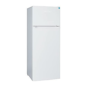 Frestec 7.4 CU' Refrigerator with Freezer, Apartment Size Refrigerator Top Freezer, 2 Door Fridge with Adjustable Thermostat Control, Freestanding, Door Swing, White (FR 742 WH)