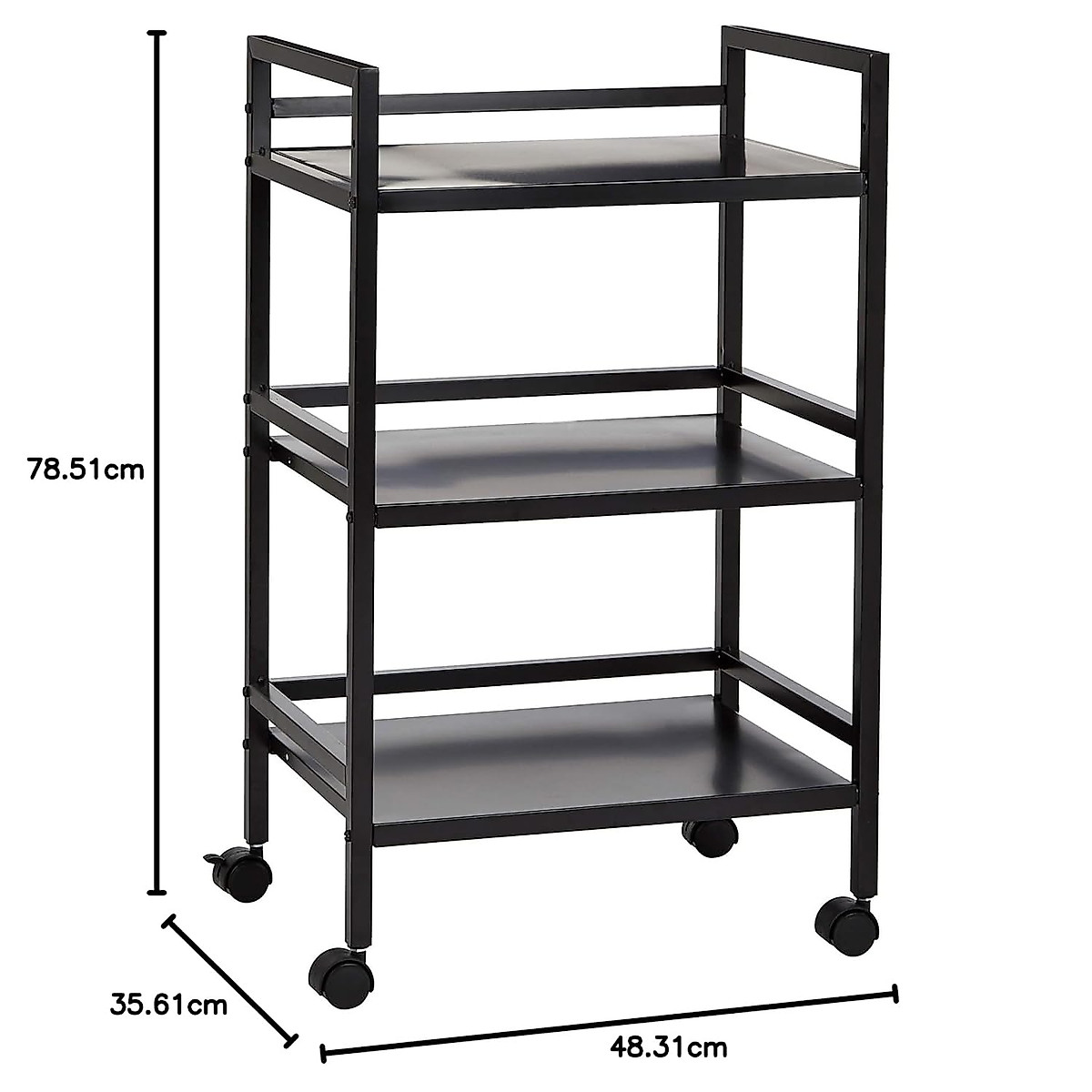 Amazon Basics 3-Tier Metal Rolling Cart