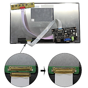 VSDISPLAY 13.3" 13.3 Inch 1920X1080 IPS LCD Screen VS133GF-B001 with HD-MI VGA Controller Board Kit