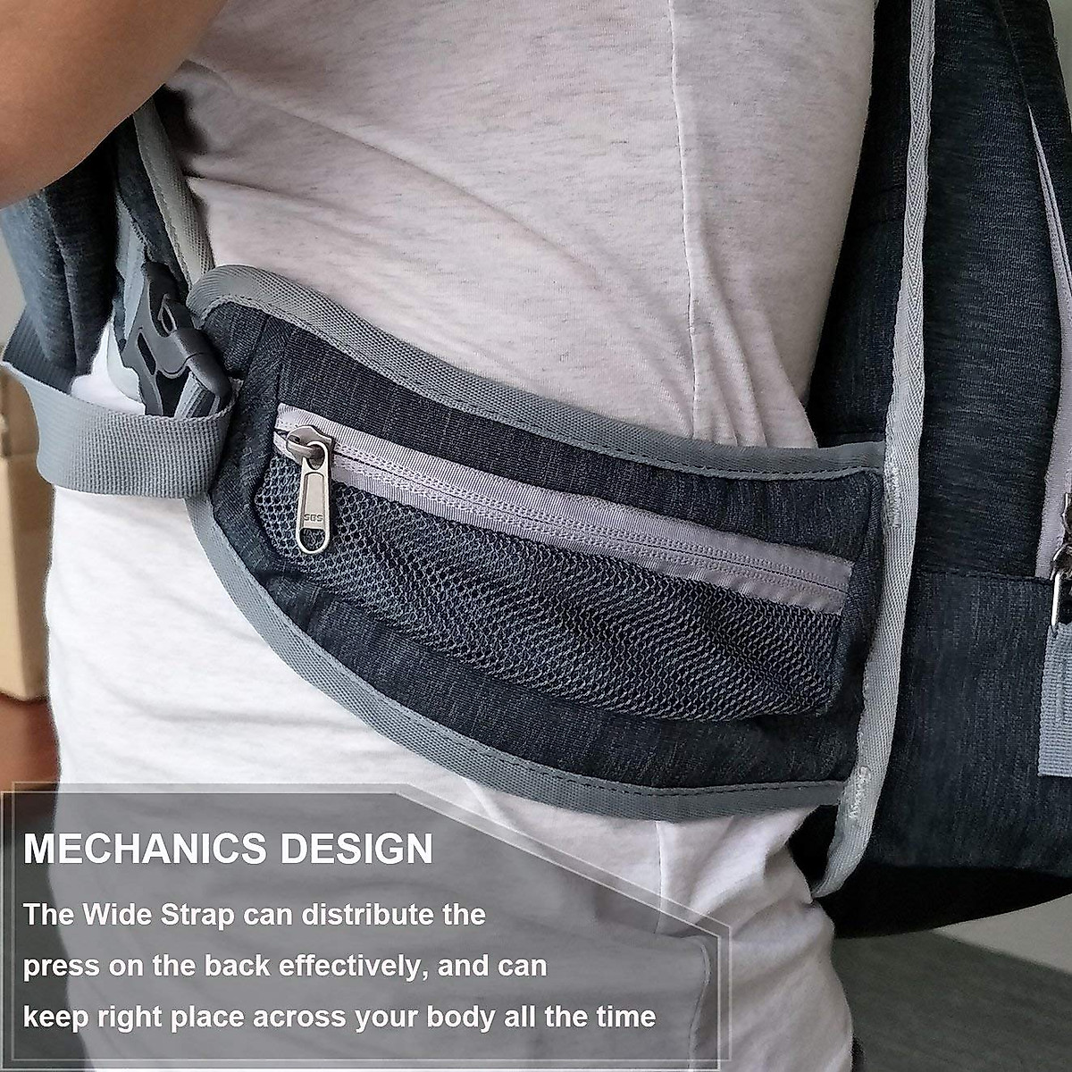 Plus Oversized Sling Backpack for Women, Durable Crossbody Backpack One Shoulder Backpack Daypack 28L