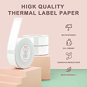 NIIMBOT D11 Label Tape (480 Pieces) Adapted Label Print Paper,Office Labeling Tape Replacement (White,0.47 x 1.57 Inch)