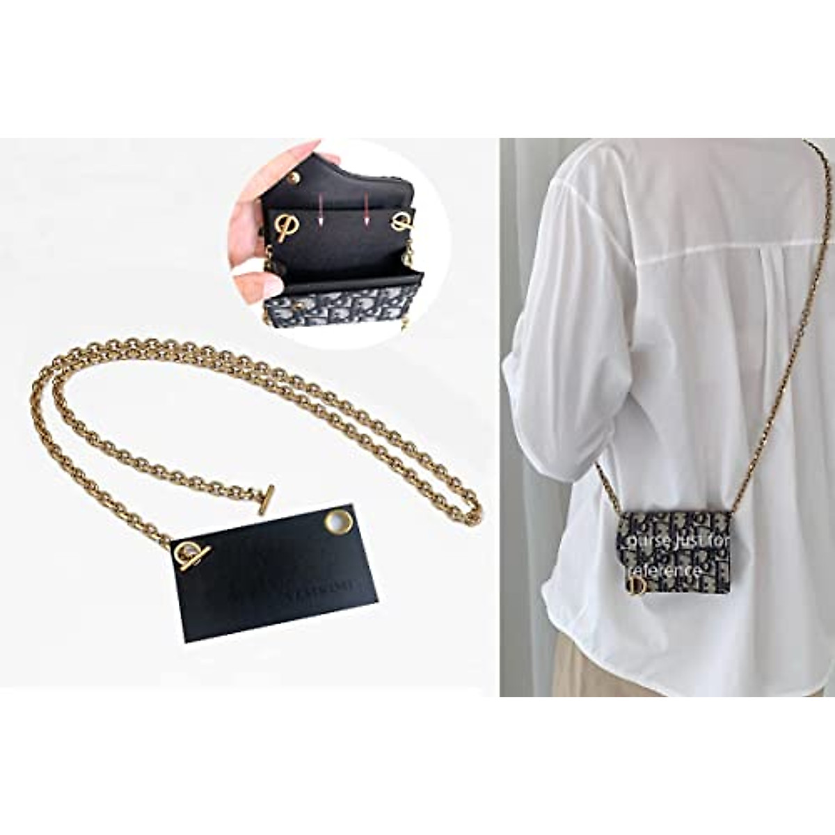 Saddle Card Hold Conversion Kit with Copper Chain/Felt Insert (120CM)