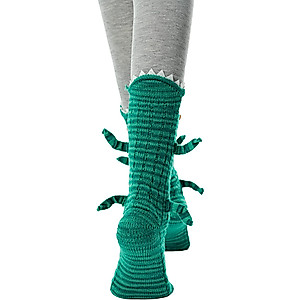 YumSur Knit Crocodile Socks for Women Men, Novelty Shark Crocodile Socks Floor Socks, Animal Socks Alligator Socks Winter Home Warm Socks