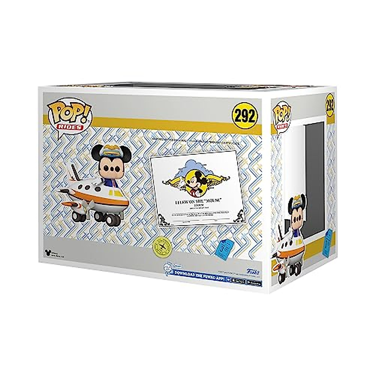 Funko Disney Mickey Mouse One : Walt’s Plane - Pilot Mickey Mouse Pop! Ride: Mickey in The Mouse