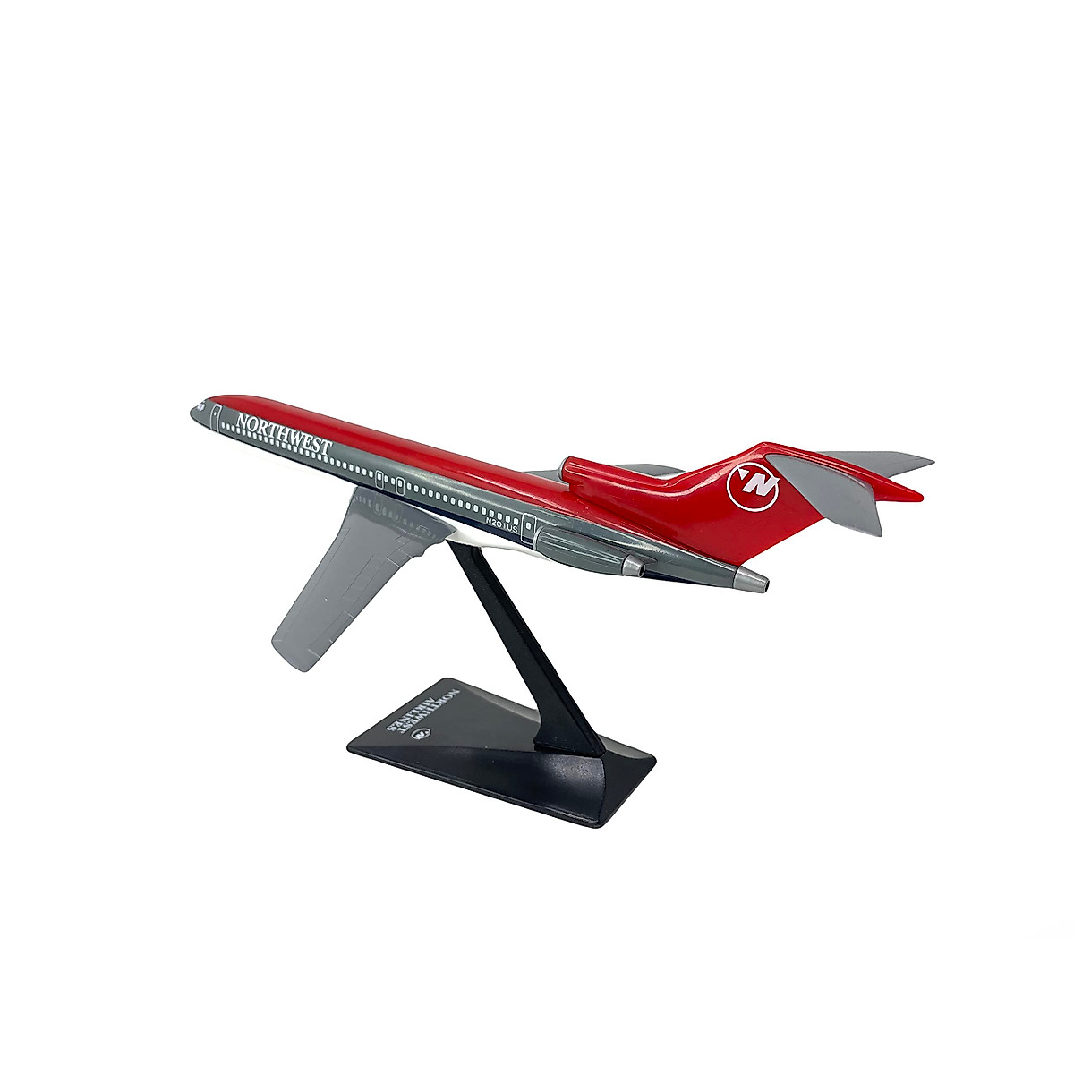 Northwest (89-03) 727-200 Airplane Miniature Model Plastic Snap-Fit 1:200 Part# ABO-72720H-006