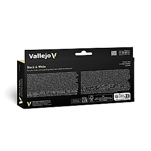 Vallejo Black and White Color Set