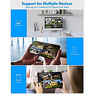 4MP Security Camera Outdoor Wired Starlight Color Night Vision, LaView 2K Cameras for Home Security AI Human Detection & Auto Tracking, IP65 Outdoor Camera 2-Way Audio, US Cloud, Compatible with Alexa