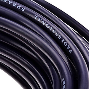 Yuyaokk 2Pack 25 ft Male Speakon to Speakon Cables, Professional 12 Guage AWG Audio Cord DJ Speaker Cable Wire with Twist Lock - 2 Conductor.