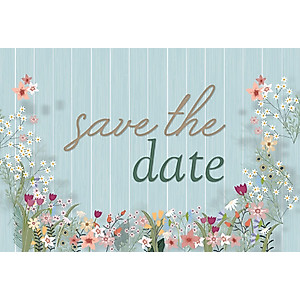Stonehouse Collection | Wedding Save The Date Stationery Postcards | Wild Flower Save The Date Bridal Cards | (Save the Date)
