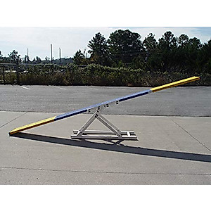 8' Dog Agility Teeter (See-Saw), Aluminum with Rubber Surface