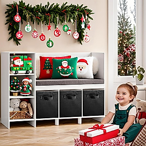 ShellKingdom Foldable Fabric Storage Cubes And Cloth Organizer Drawer For Closet And Toys, 6 Pack (Black)