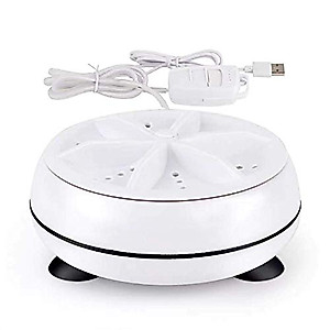 Mini Washing Machine Portable Ultrasonic Turbine Sterilization Removes Dirt Washer USB Cable for Travel Home Business Trip