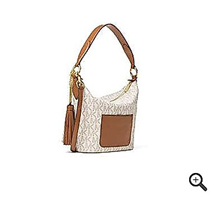 Michael Kors 10.5-Inch Elana Shoulder Bag, Vanilla