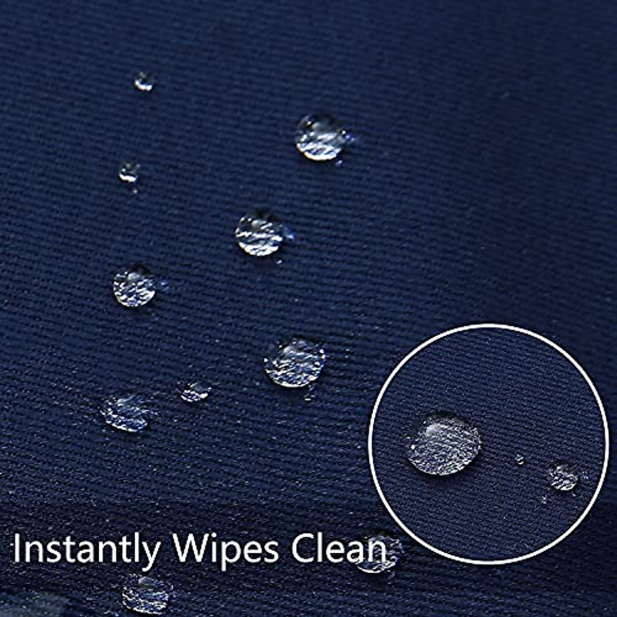 Obstal Rectangle Table Cloth, Oil-Proof Spill-Proof and Water Resistance Microfiber Tablecloth, Decorative Fabric Table Cover for Outdoor and Indoor Use (Navy Blue, 60 x 84 Inch)