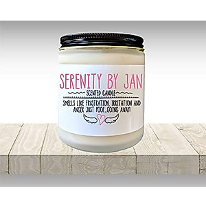 Serenity By Jan Scented Candle The Office Gift The Office TV Show Jan Levinson Funny Holiday Gift