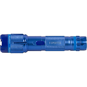 VIPERTEK VTS-T03 Aluminum Stun Gun with LED Flashlight, Blue