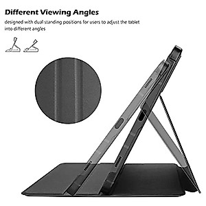 ProCase for Galaxy Tab S8 /Tab S7 Case 11 inch with S Pen Holder, Slim Stand Protective Folio Smart Cover for Galaxy Tablet (SM-X700/X706/T870/T875/T878) 2022/2020 Release -Black