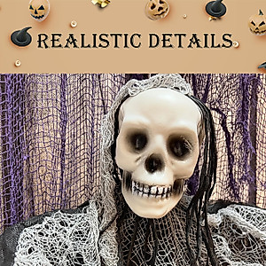 GiftExpress 2 Pack 36" Halloween Hanging Skeleton Grim Reaper, Halloween Skeleton Decorations for Haunted House Prop Indoor/Outdoor