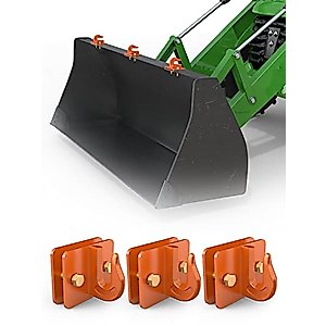 Sulythw 3/8" Tractor Bucket Hooks, (3 Pack) Max 15,000lbs Heavy Duty Bolt On Grab Hook, Grade 70 Forged Steel Tow Hook for John-Deere Kubata Kioti Truck UTV ATV Loader Skid Steer