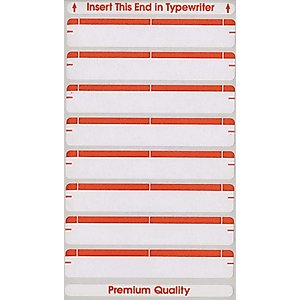 MACO Orange File Folder Labels, 9/16 x 3-7/16 Inches, 248 Per Box (FF-L7)