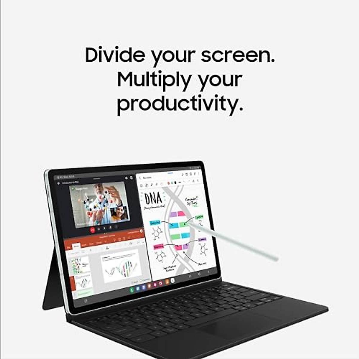 SAMSUNG Galaxy Tab S9 FE+ 12.4” 128GB Android Tablet + Free Smart Book Cover, IP68 Water- and Dust-Resistant, Long Battery Life, Powerful Processor, S Pen, 8MP Camera, US Version, 2023, Mint