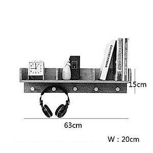 KXDFDC Wall Mounted Coat Rack with 5 Hooks for Entryway, Hallway, Bedroom Hook Rack for Keys,