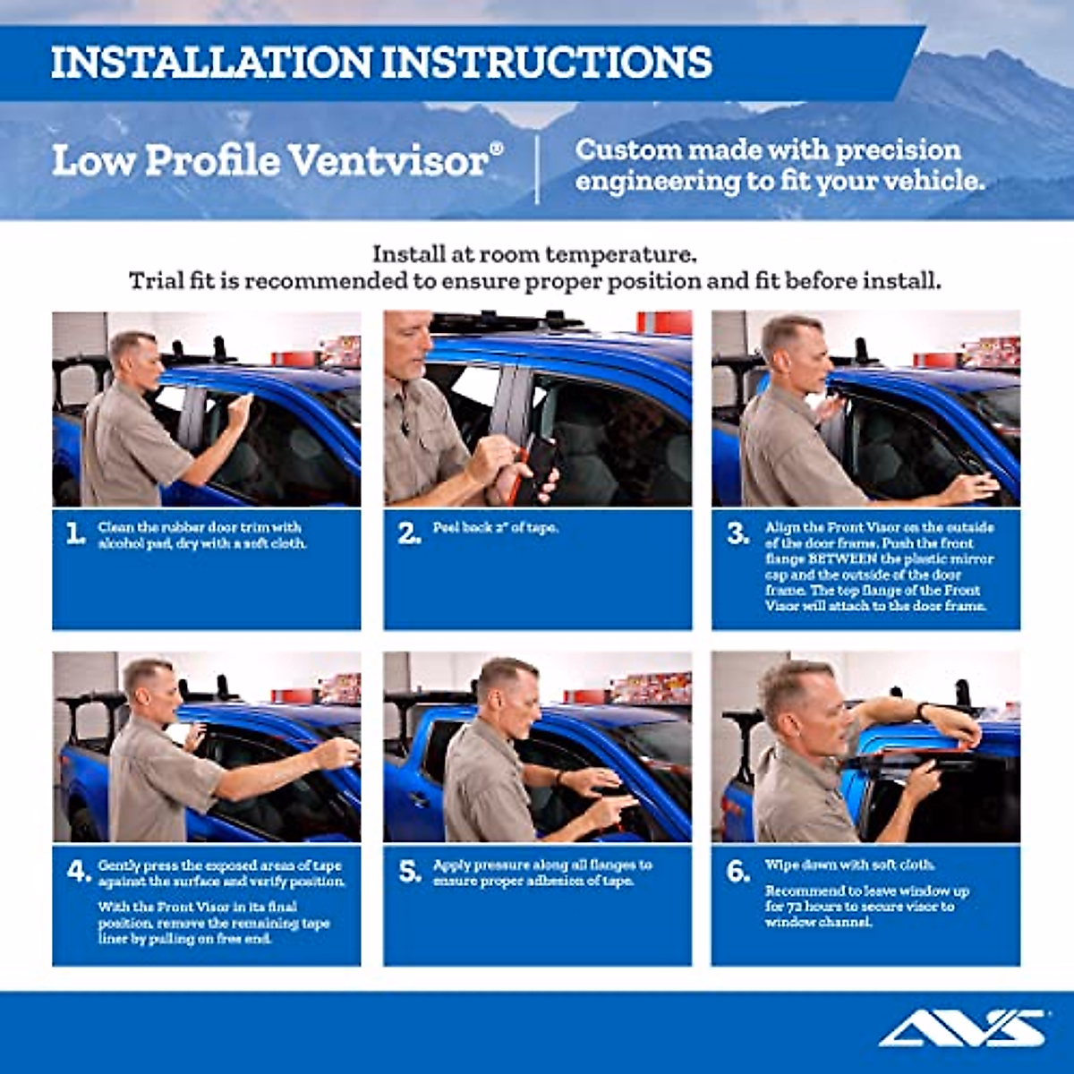 Auto Ventshade [AVS] In-Channel Ventvisor | 2013 - 2015 Chevrolet Malibu, 2016 Malibu Limited - Smoke, 4 pc. | 194362