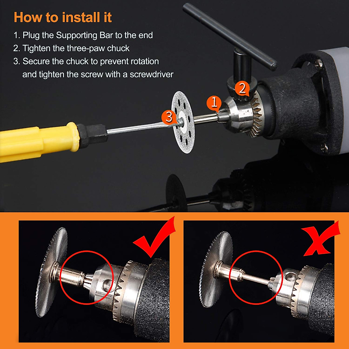 Cutting Wheel Set for Rotary Tool 36pcs High speed steel circular saw blade,Toolman Set Includes: 10PC Diamond Cutte, Compatible with dewalt, makita, ryob,and skill bosch.