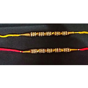 Set of Two Rakhi Thread,Designer Rakhi, Raksha bandhan Gift for Your Brother,Rakhi for Brother,Rakhi Bracelet,Rakhabandhan Rakhi,Rakshabandhan Festival(Multi Color Thread)