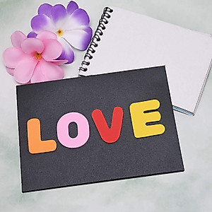 Livder 200 Pieces EVA Self Adhesive Foam Letter Alphabet Stickers for Children's DIY Crafts, Room Decoration