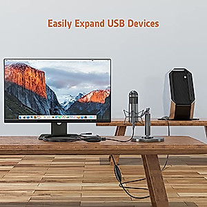 Alxum USB 3.0 Extension Cable 50FT, Active USB Extension Cable Male to Female Long 15Meter, USB 3.0 Extender Cord with 2 Signal Boosters for Printer, Webcam, Xbox, Keyboard, with 5V2A Power Adapter