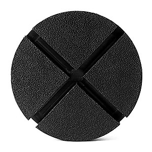 Universal Fit 5.5” Large Rubber Jack Pad/Slotted Jack Pucks | Made from Heavy Duty Rubber, The Ultimate Protector for Frame Rail and Paint