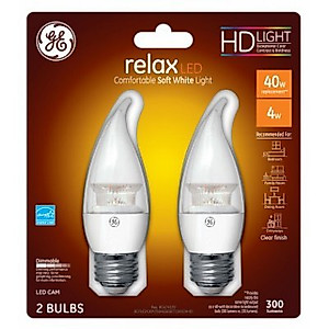 GE Lighting 224163 4 W CAM Light Bulb44; Soft White - Pack of 2