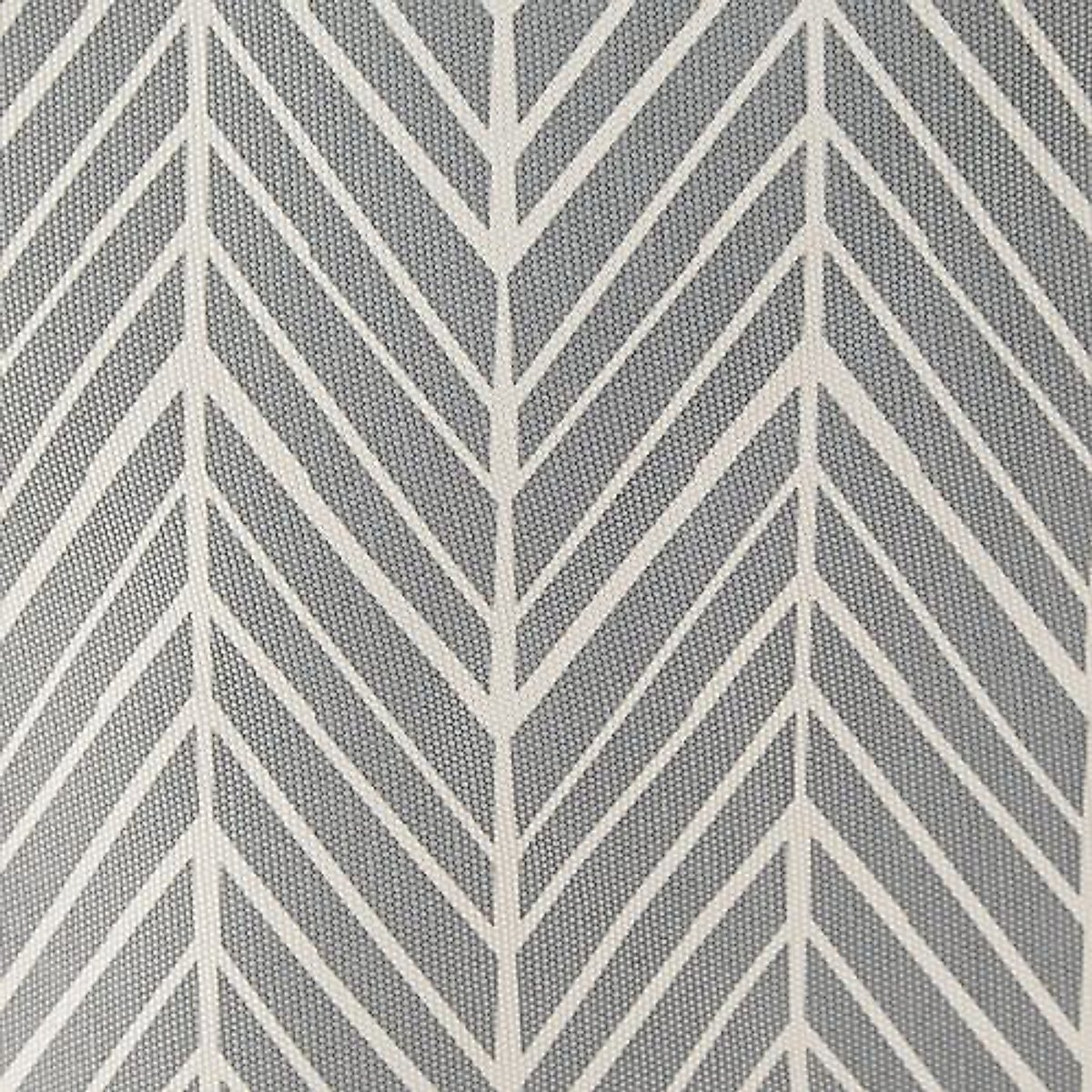 DII Polyester Container with Handles, Herringbone Storage Bin, Large Round, Small Square, Gray